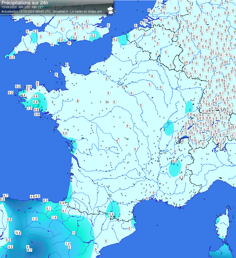 Cartes des stations météo en temps réel en France, en Europe et dans le ...